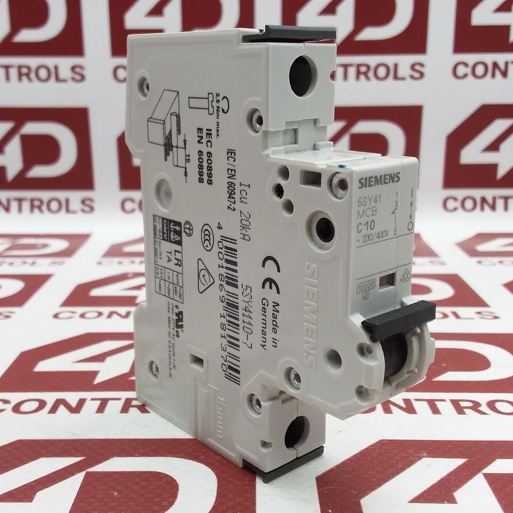 5SY4110-7 | Siemens | SENTRON | Circuit Breaker, Miniature