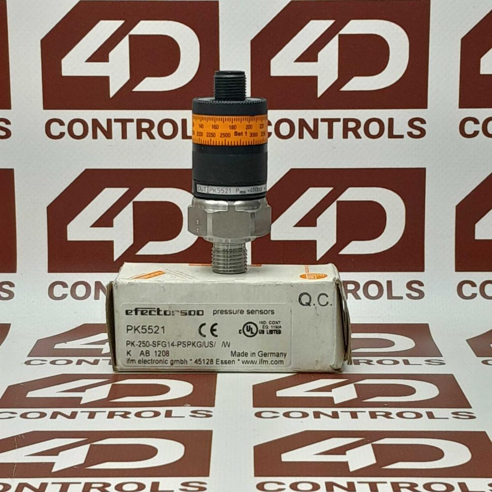PK5521 | IFM | Pressure Switch 3W 4 Pin Connector 0-250 Bar