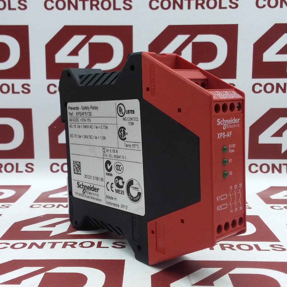 XPSAF5130 | Schneider | Safety Relay, E-Stop, 24VDC/AC