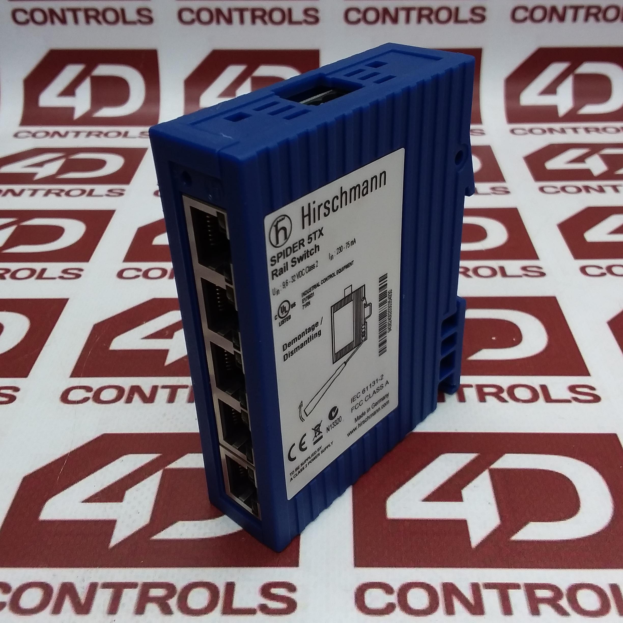 SPIDER 5TX | Hirschmann | Ethernet Switch, 5-Port, 9.6-32VDC