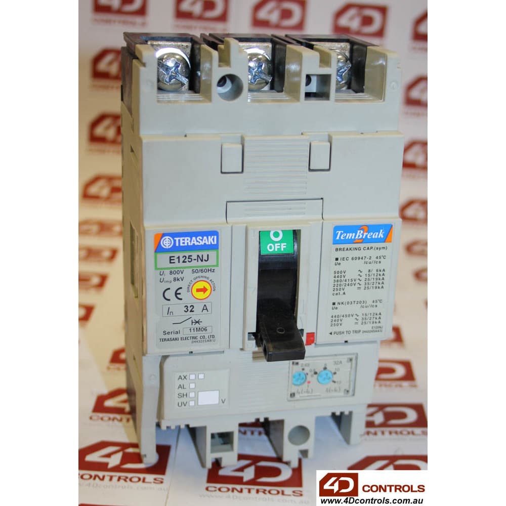 Terasaki E125-NJ 32A Tembreak2 Circuit breaker, 32A, 3P