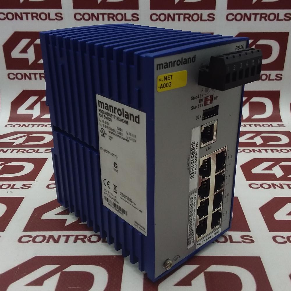 RS20-0800T1T1SDAE | Man Roland | Rail Switch 8 Ports 100MBPS