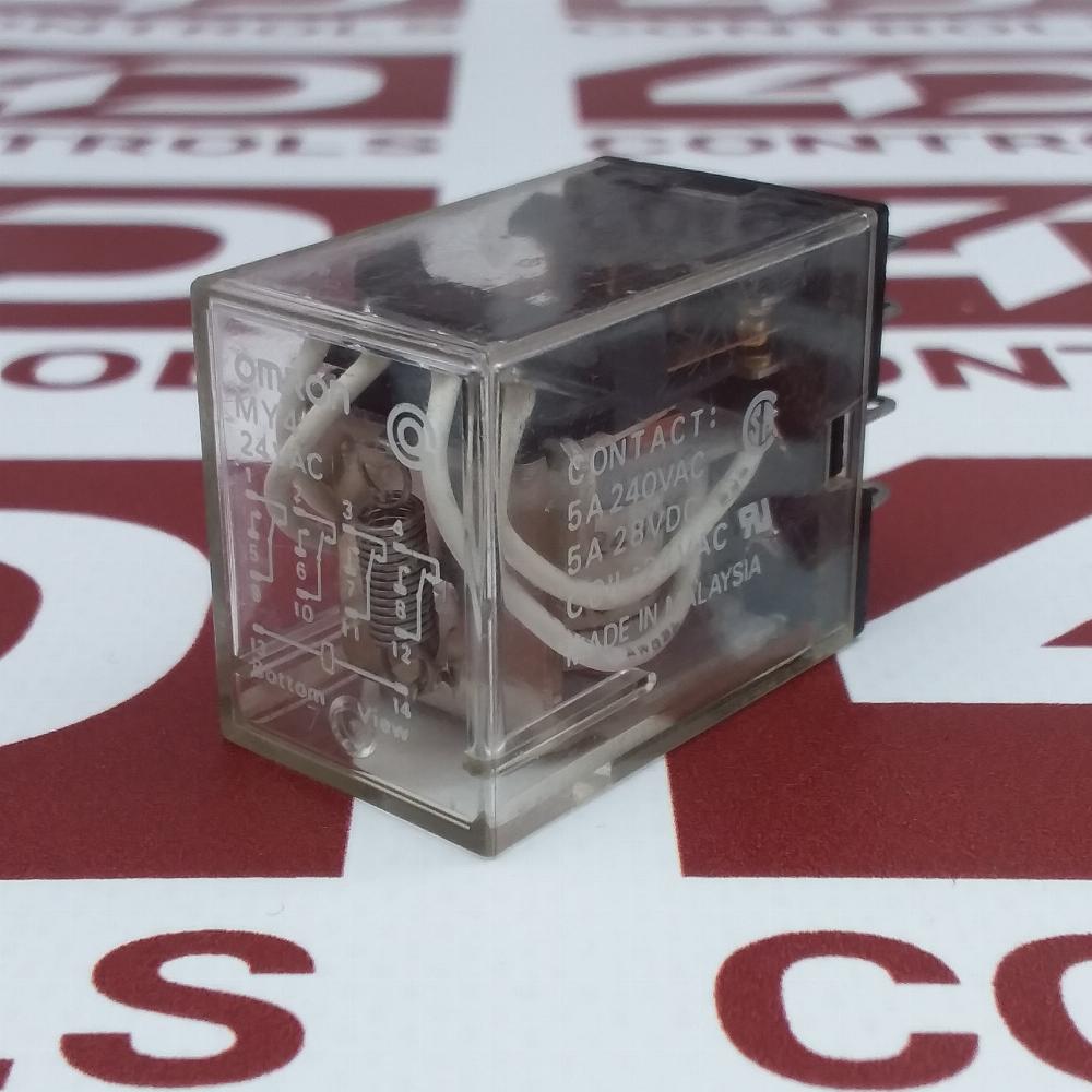 MY4 24VAC | Omron | Relay, 5A, 240VAC, 28VDC, 14 Pin