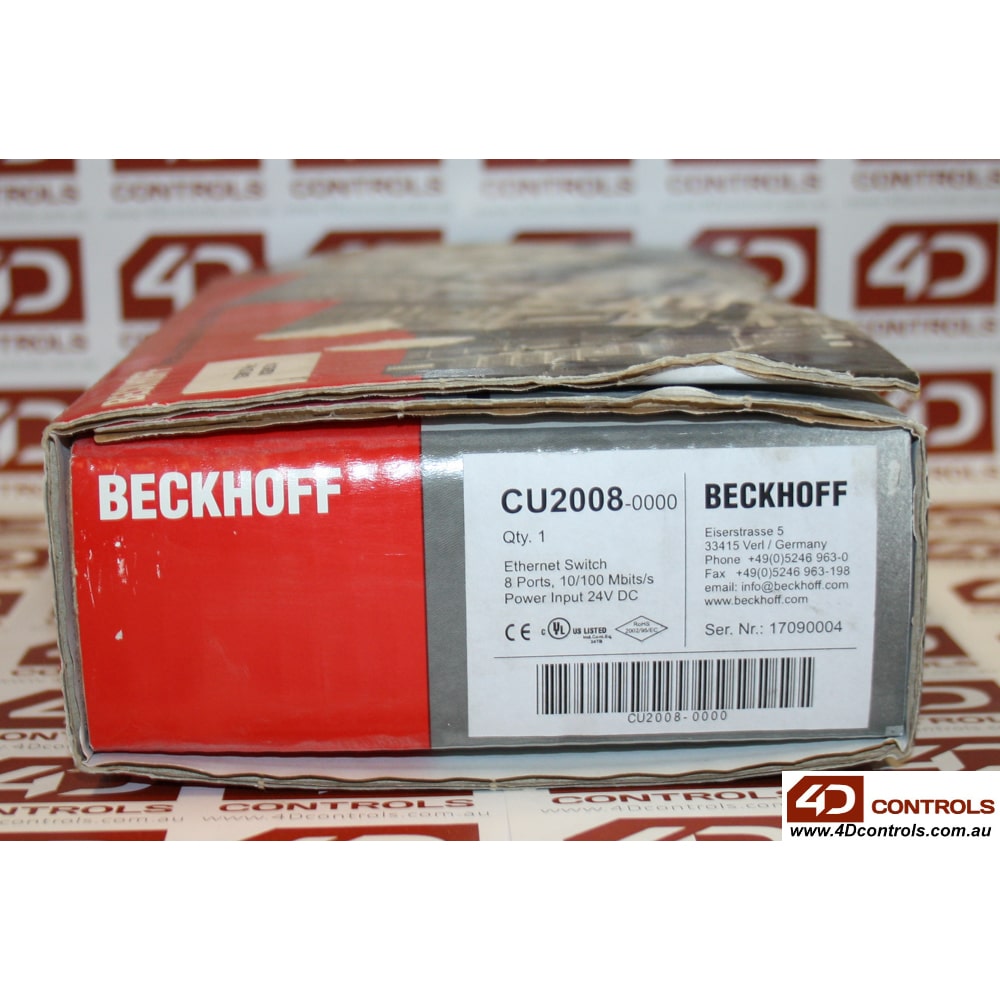 CU2008-0000 | Beckhoff | 8 Port Ethernet Switch