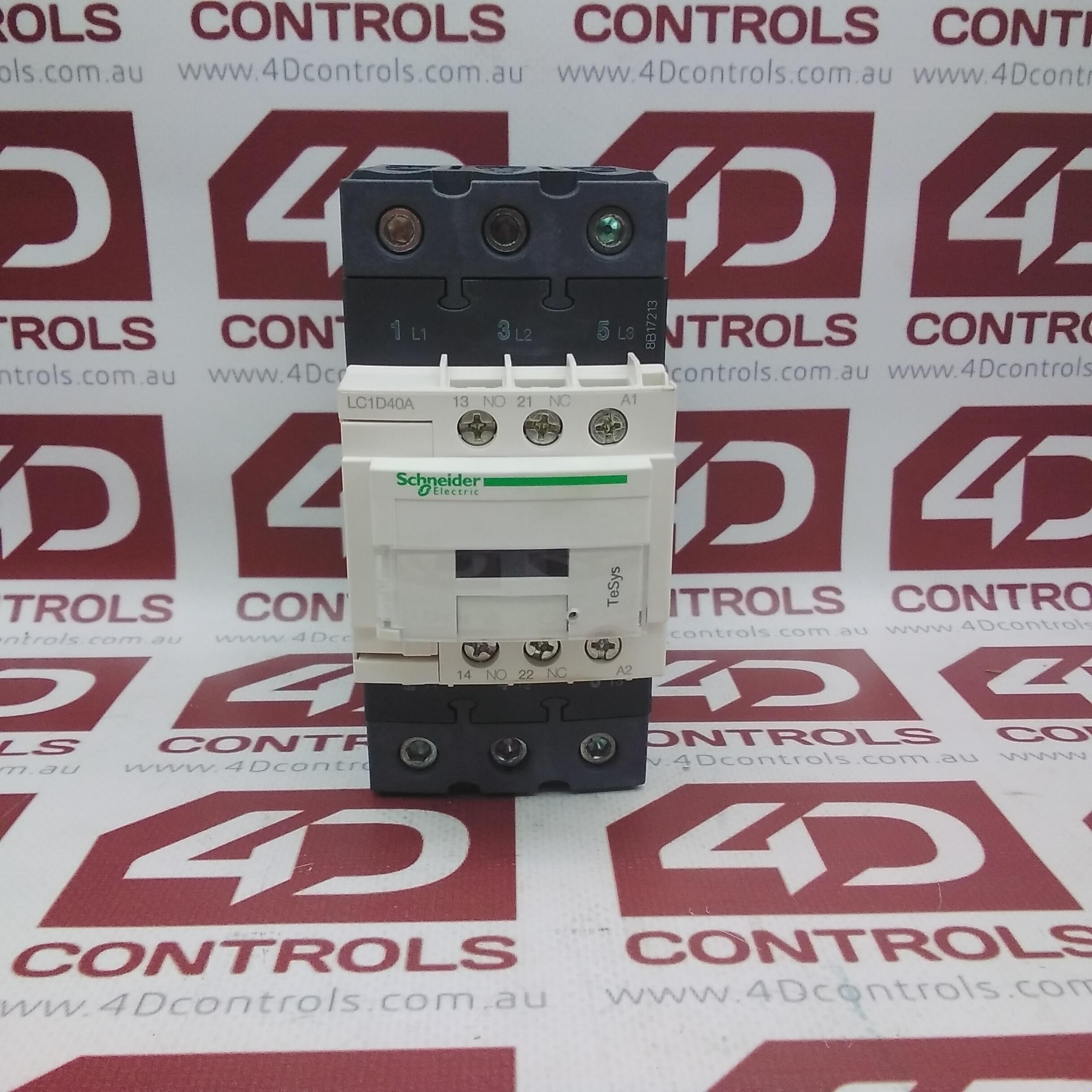 LC1D40AE7 | Schneider | Contactor, 3 Pole, 40A
