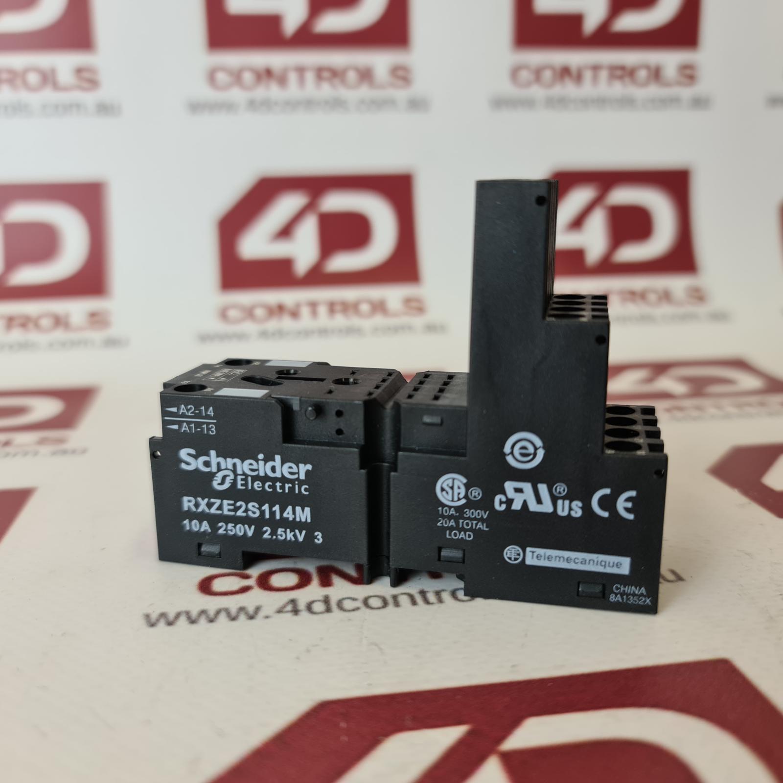 RXZE2S114M | Schneider | Relay Socket 10A 300VAC Screw Connector