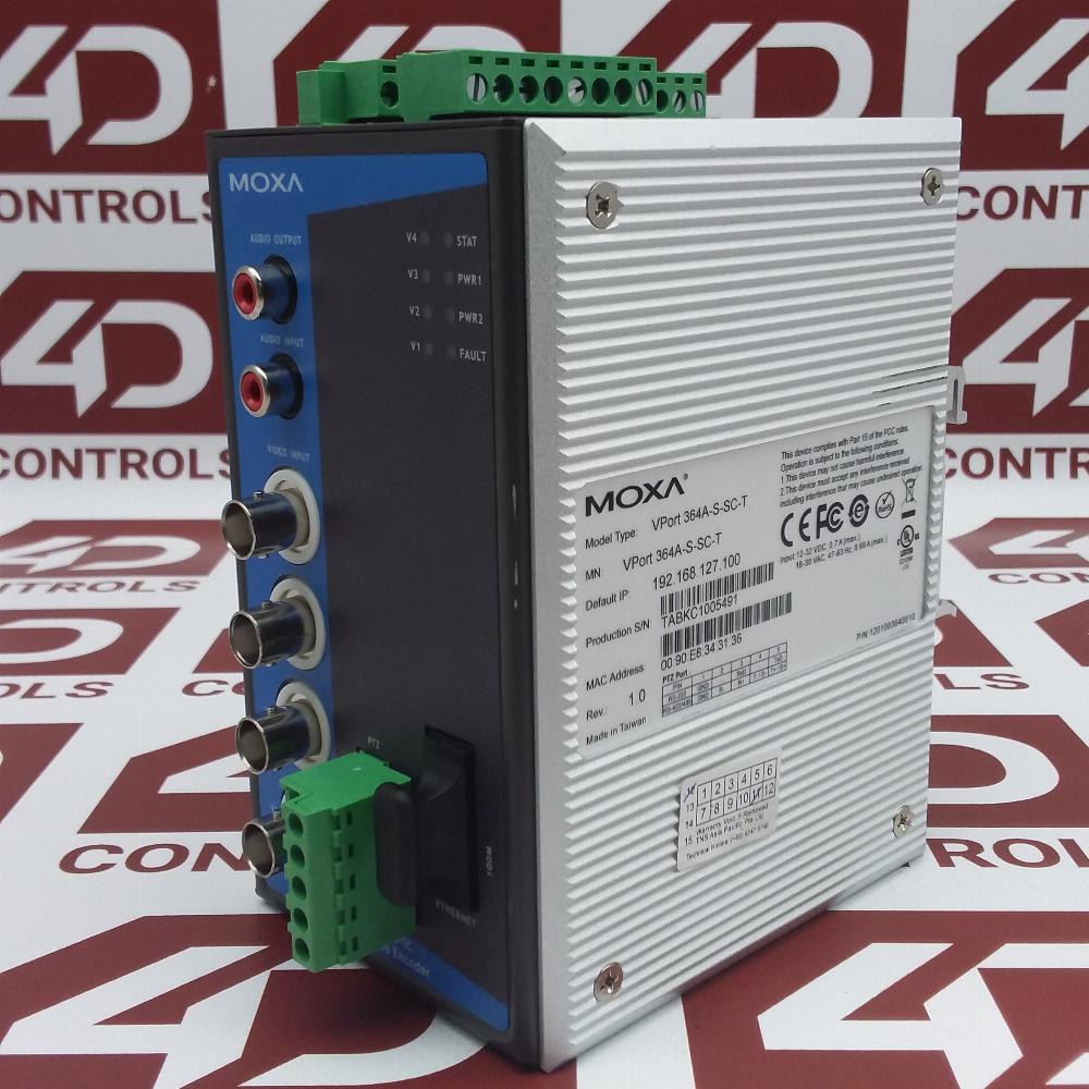VPORT 364A-S-SC-T | Moxa | Industrial Video Encoder, 24VDC