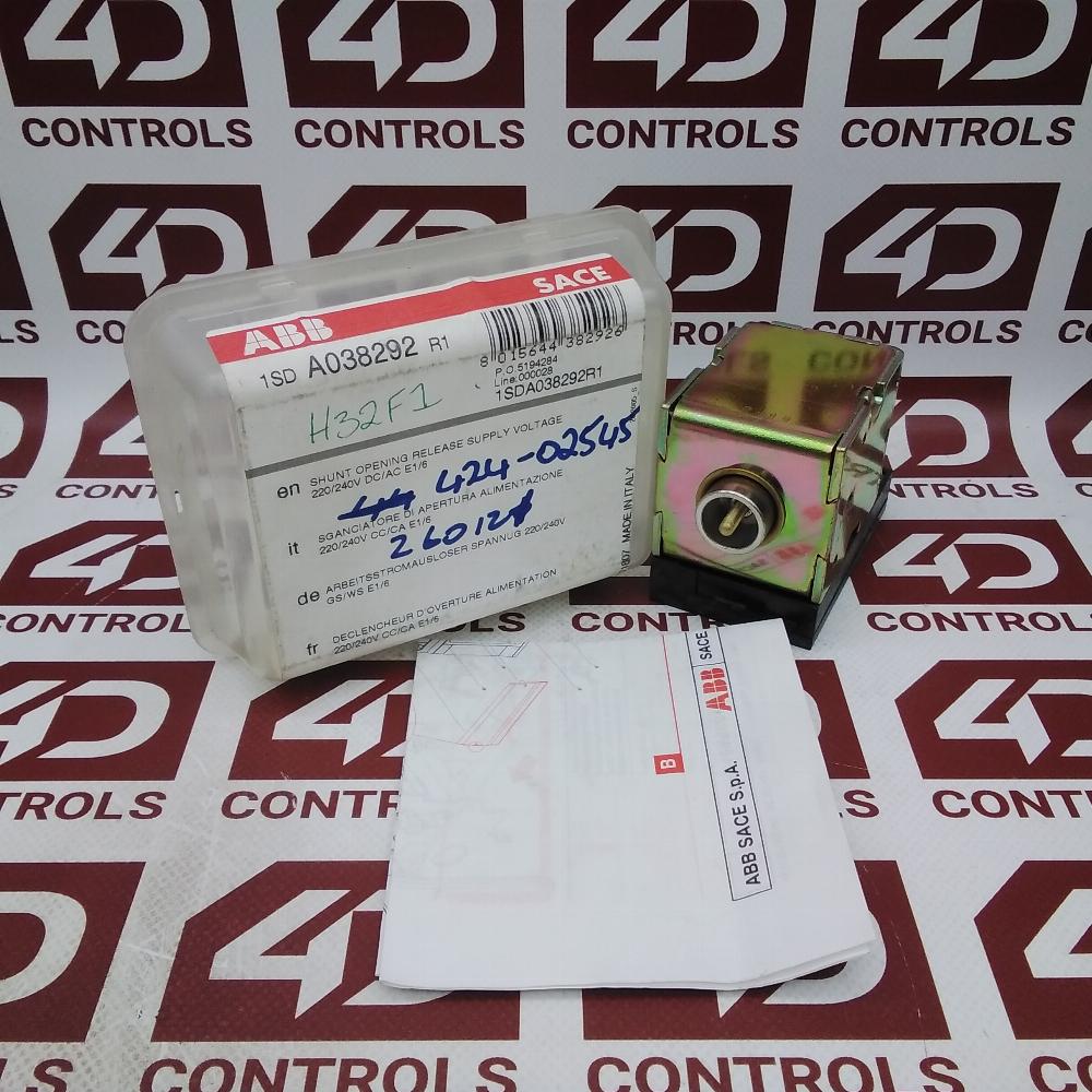 1SDA038292R1 | ABB | Shunt Trip Opening Release 220/240VAC/DC
