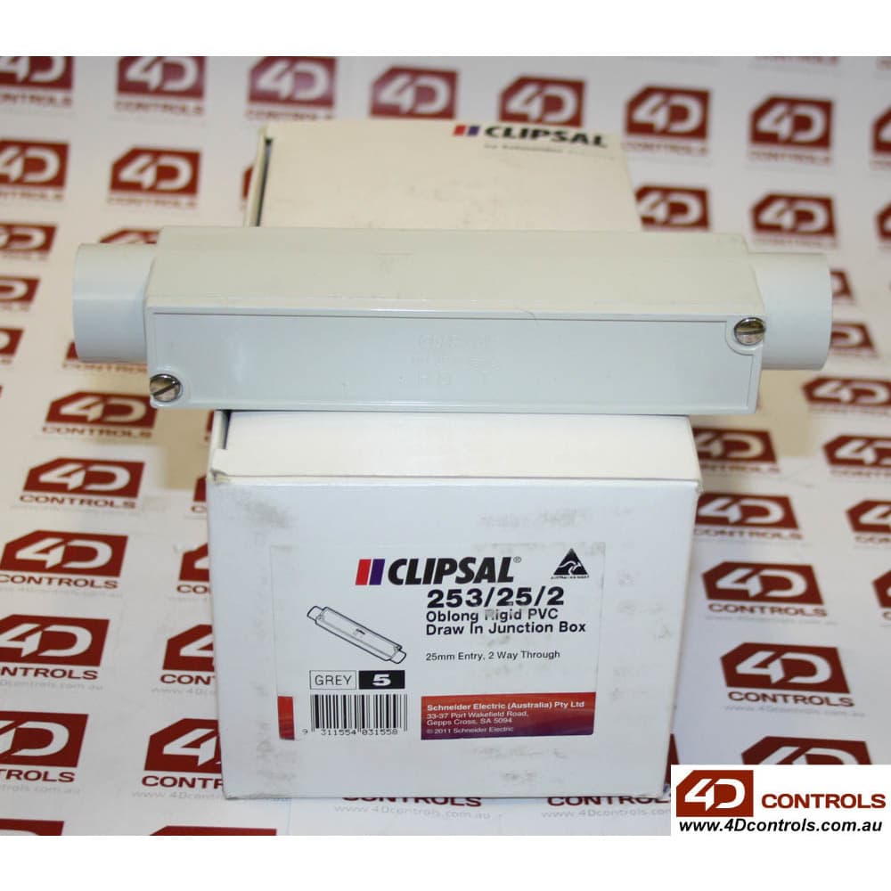 253/25/2 | Clipsal | Junction Box, 25mm, Entry Oblong