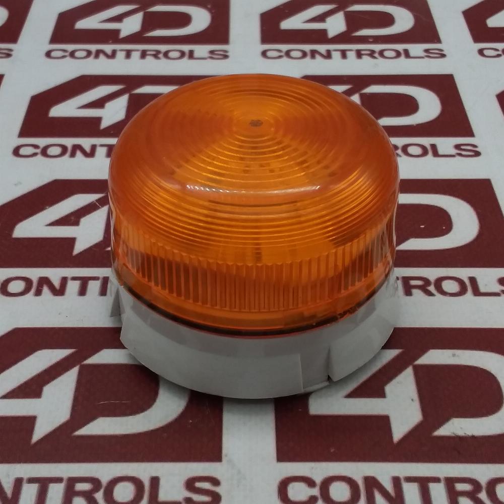 309-5944 | RS | Amber Flashing Beacon, 12VDC, 24VDC