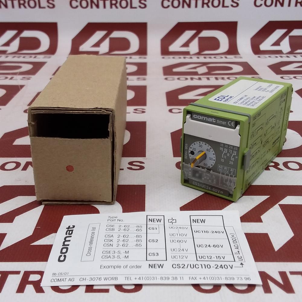 CS3/UC24-60V | Comat | Multifunction Time Relay 50ms to 60 Hours