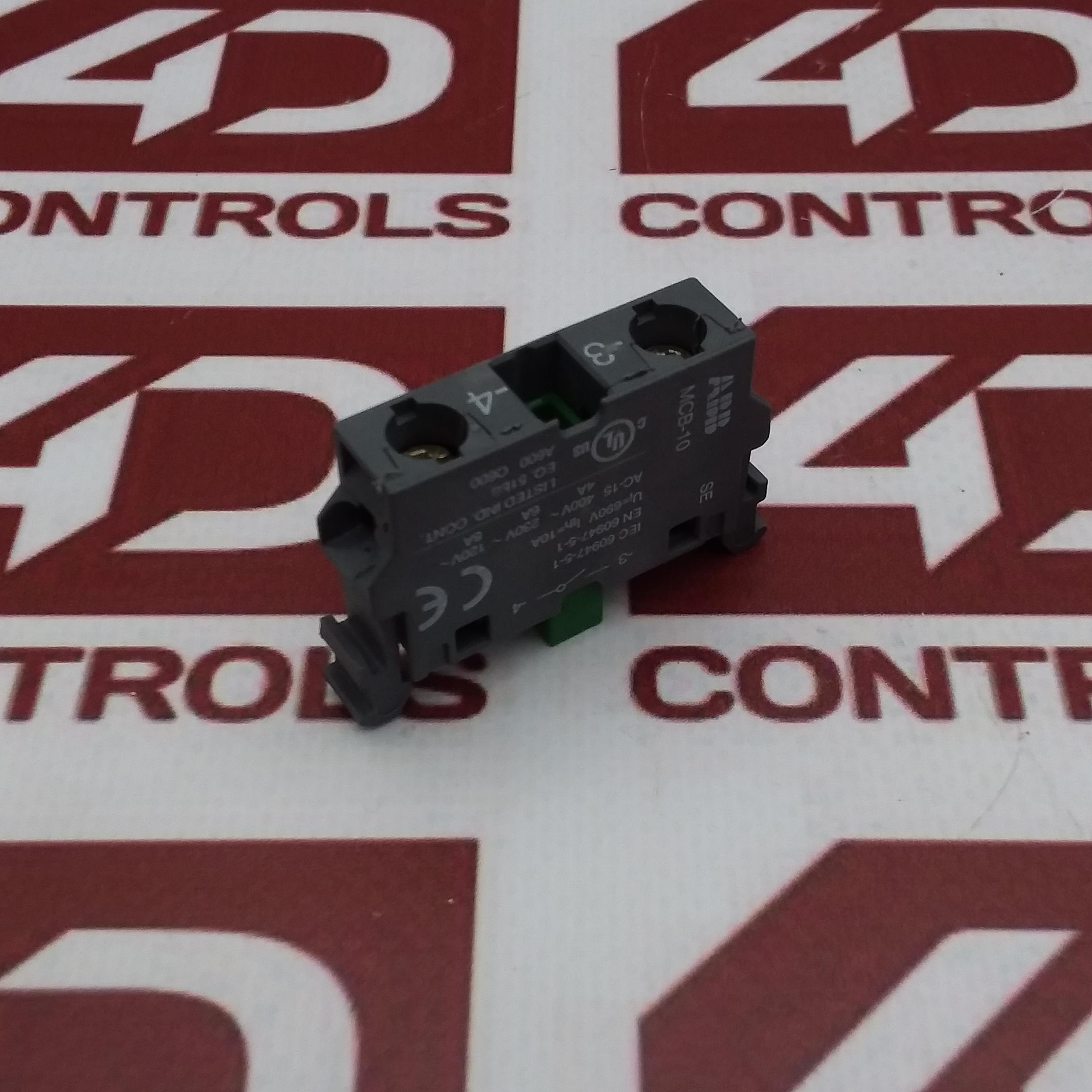 MCB-10 | ABB | Contact Block, 1 N.O., Rear Mounted