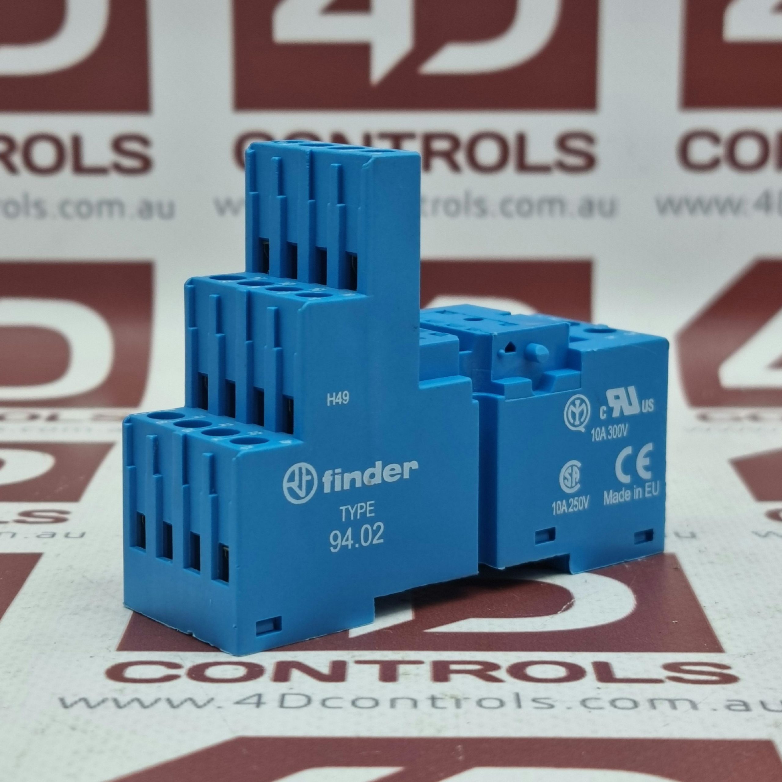 94.02 | Finder | Relay, Socket For 55.32 Relay, Blue