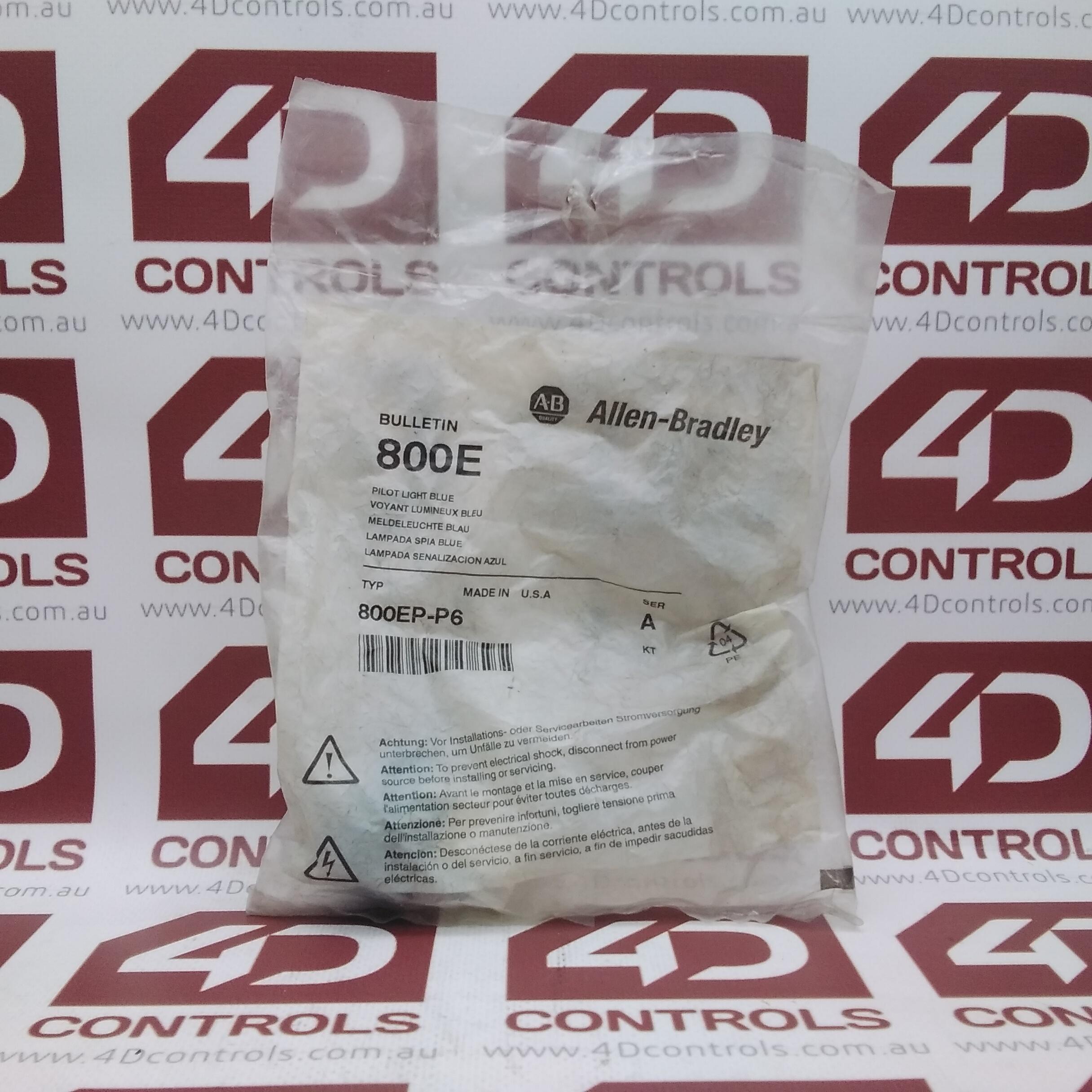 800EP-P6 | Allen Bradley | Pilot Light Blue 22mm Illuminated