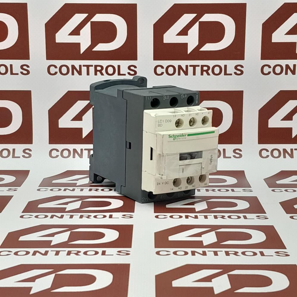 LC1D09BD | Schneider | Contactor, 25A, 3 Pole, 600VAC, 24VDC Coil