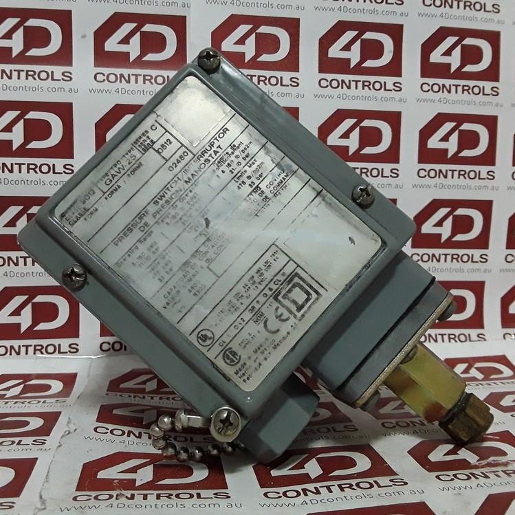 Square D 9012 GAW-25 Pressure Switch