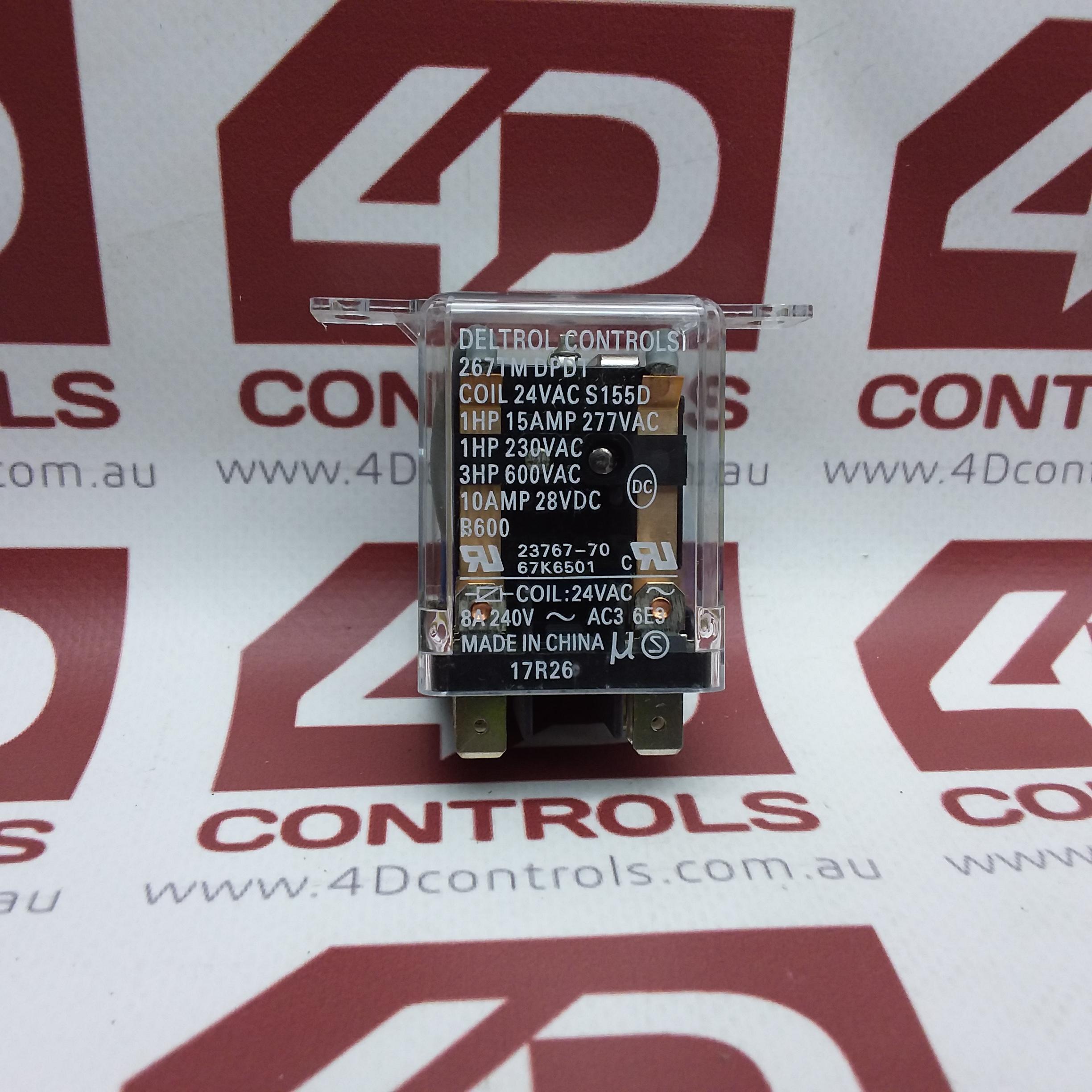 267TM DPDT | Deltrol Controls | Relay , 15A, 277VAC, 1HP