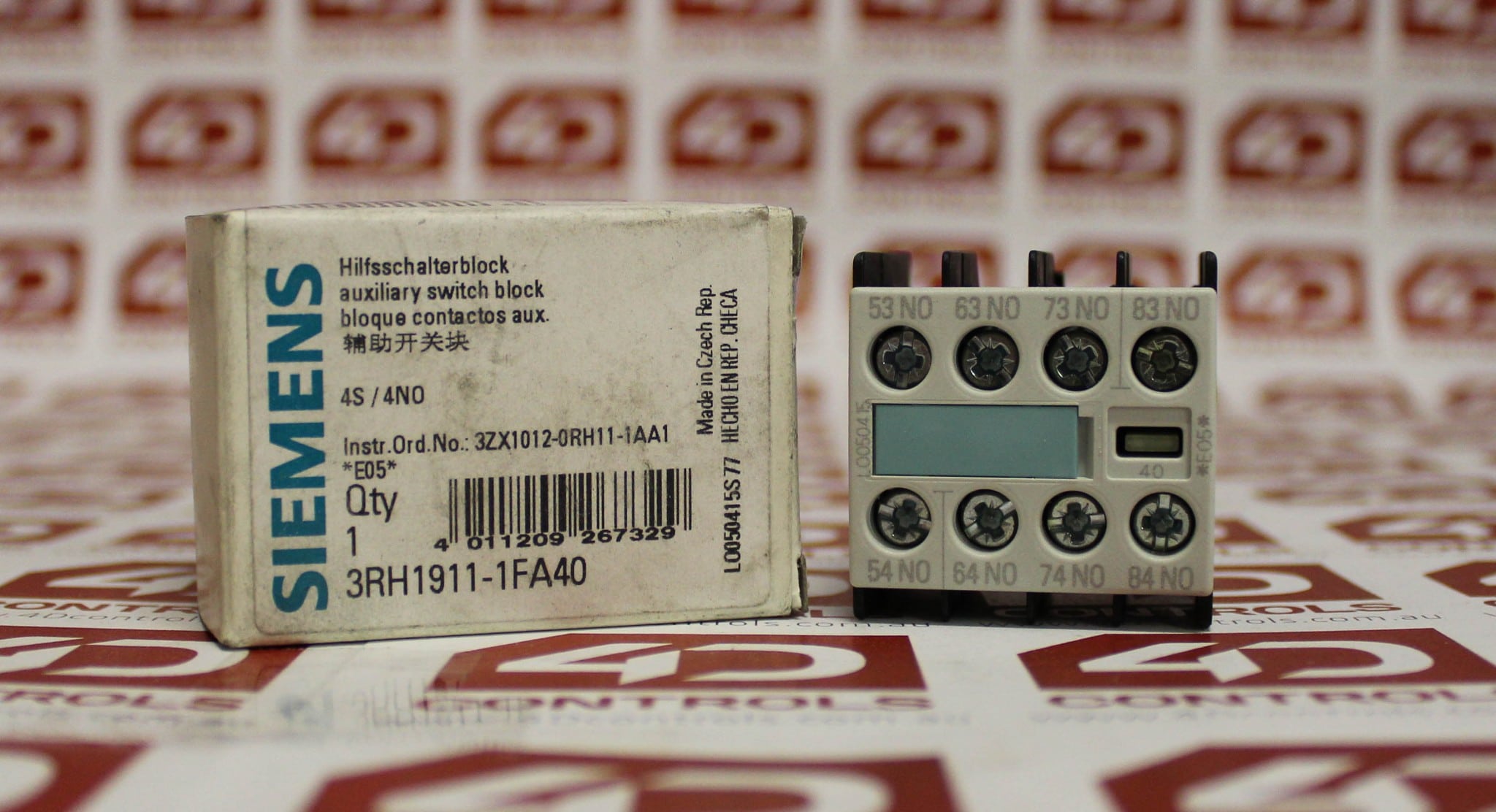 3RH1 911-1FA40 | Siemens | Auxiliary Switch Block 10 A 4 NO