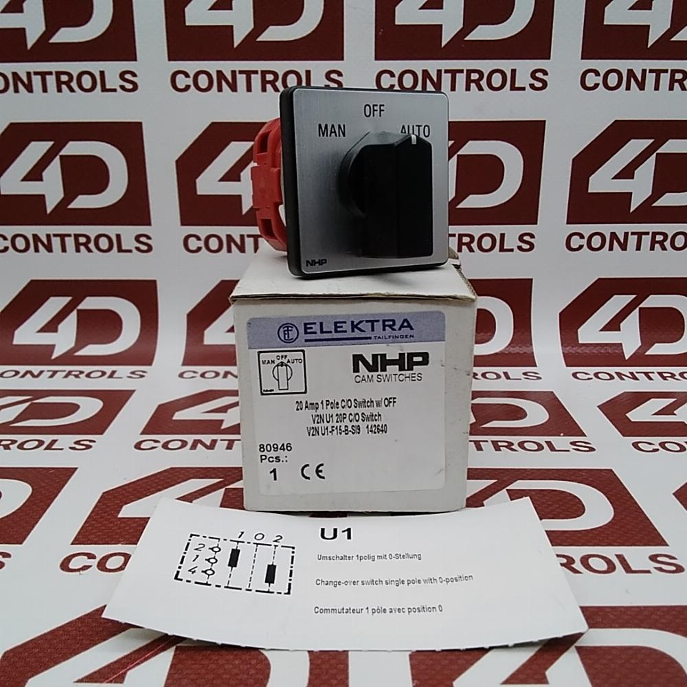 V2N U1-F15-B-S19 | Elektra | 20 Amp, 1 Pole, Switch w/off