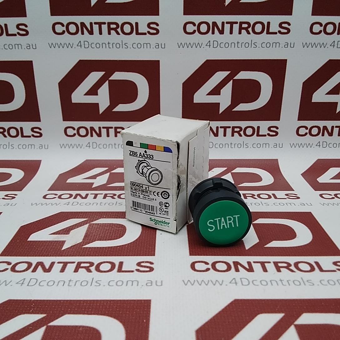 ZB5 AA333 | Schneider | Push Button, Flush Green