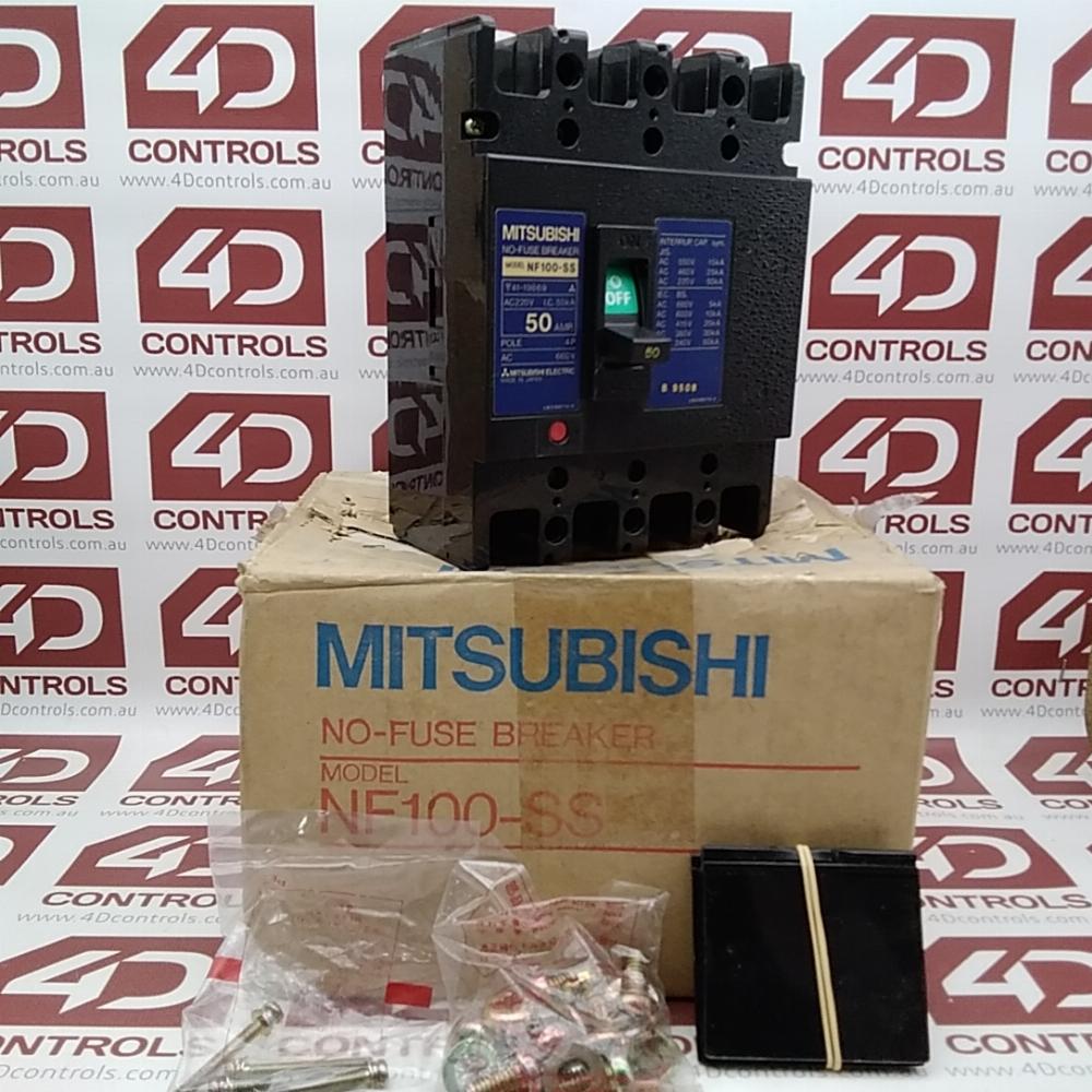NF100-SS-4P-50A | Mitsubishi | Circuit Breaker, 4 Pole, 50A