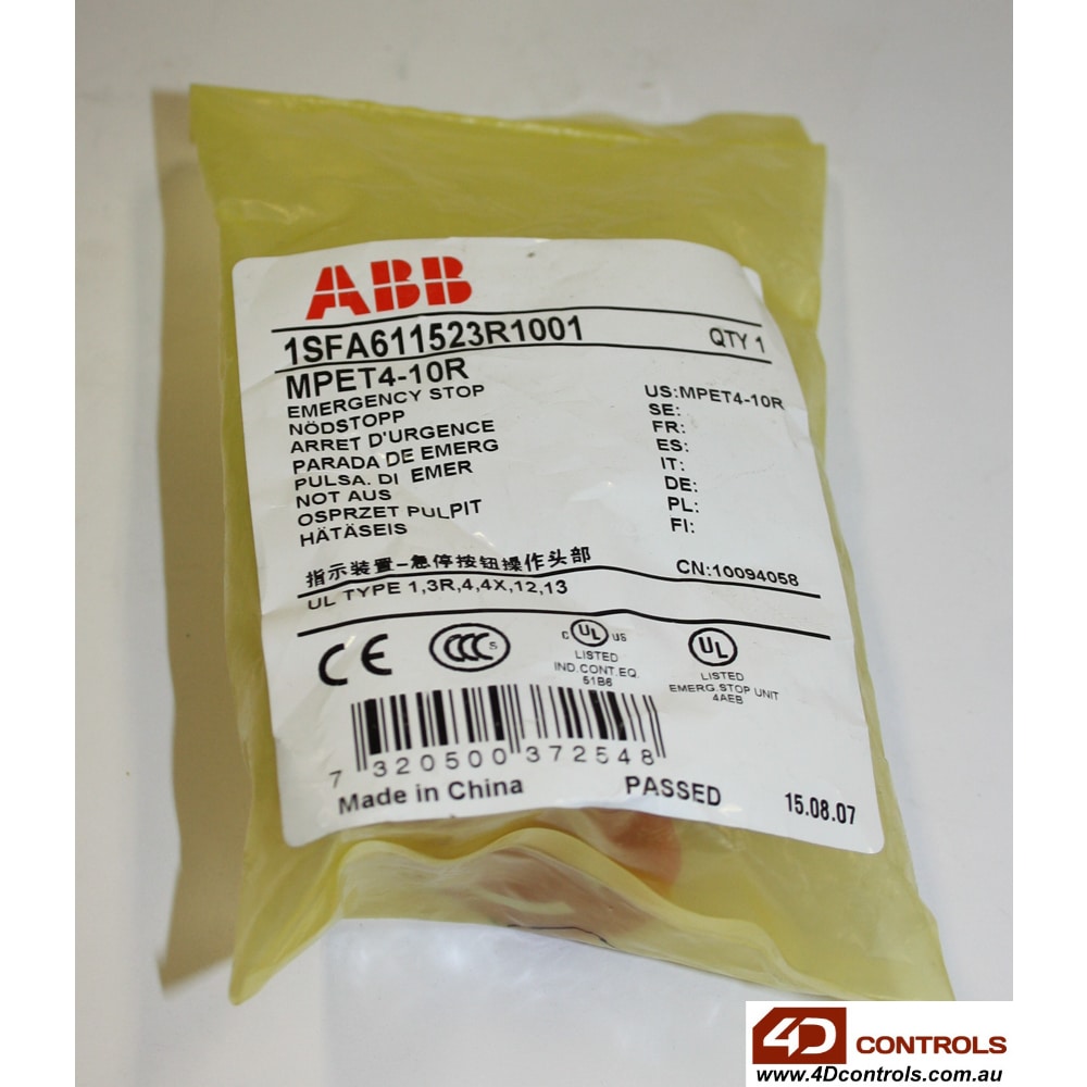 1SFA611523R1001 | ABB | (MPET4-10R), Modular Emergency Stop