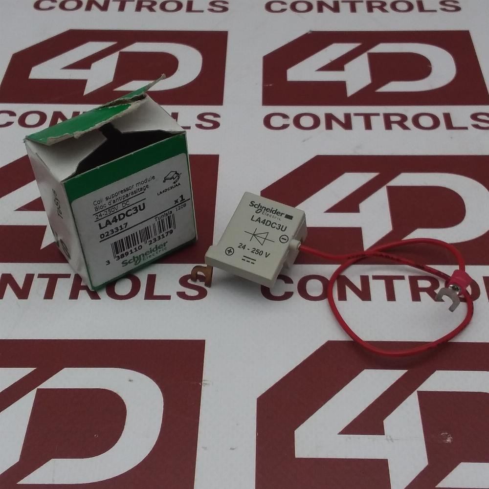 LA4DC3U | Schneider | Contactor Relay Suppressor, 24-250VDC, 1Uc