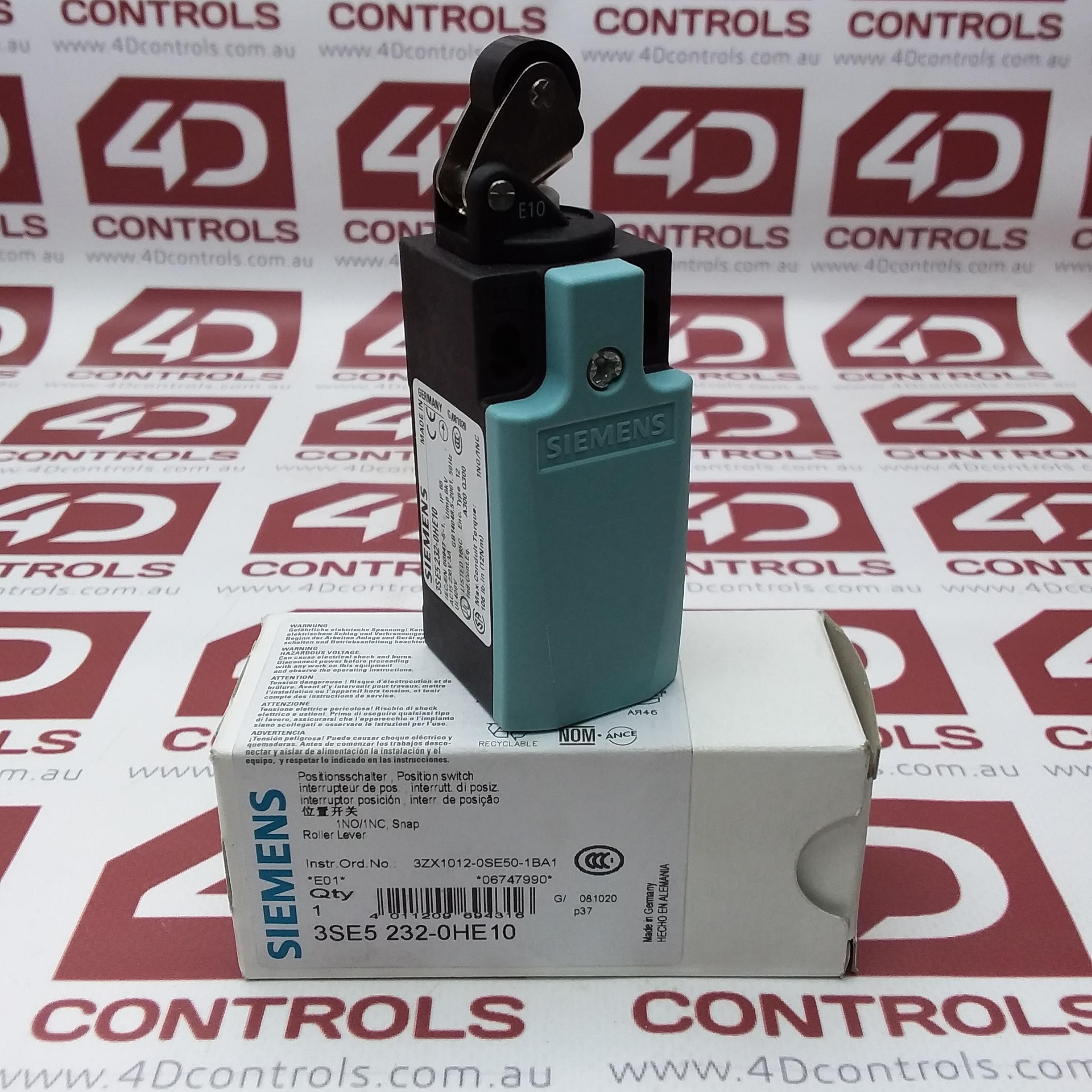 3SE5 232-0HE10 | Siemens | Safety Switch, 3A, 230V, 50/60Hz