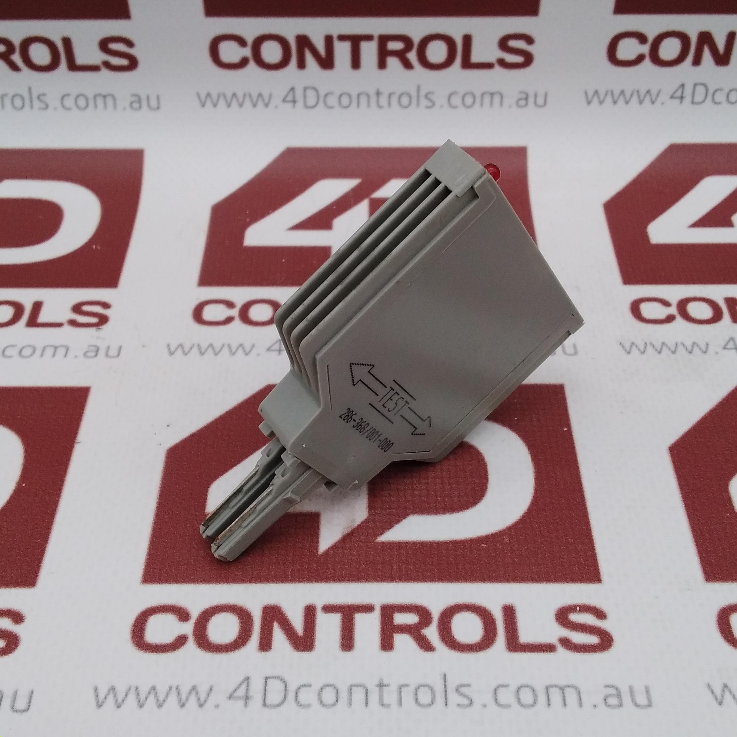 286-368/001-000 | WAGO | Relay Module, 24VDC, Red Indicator