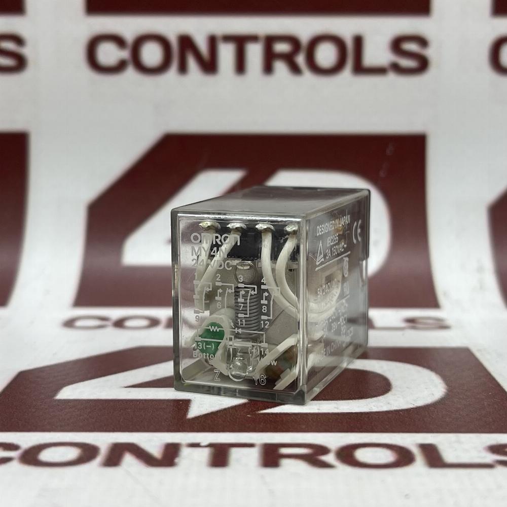 MY4N | Omron | Relay, 24VDC, 5A, 14 Blade, Plug-In, 4PDT