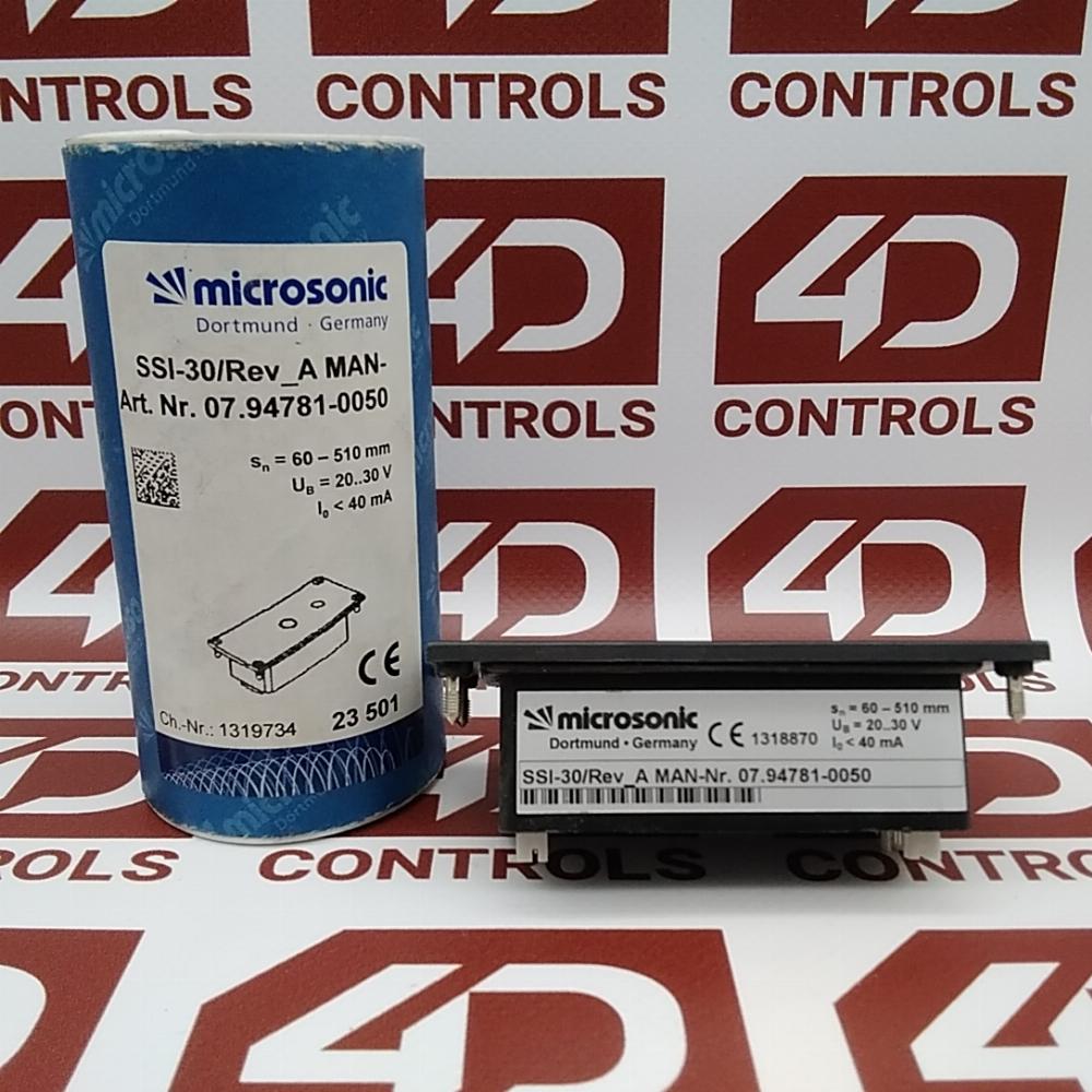 SSI-30/REV_A | Microsonic | Ultrasonic Sensor, 20-30V, 40mA