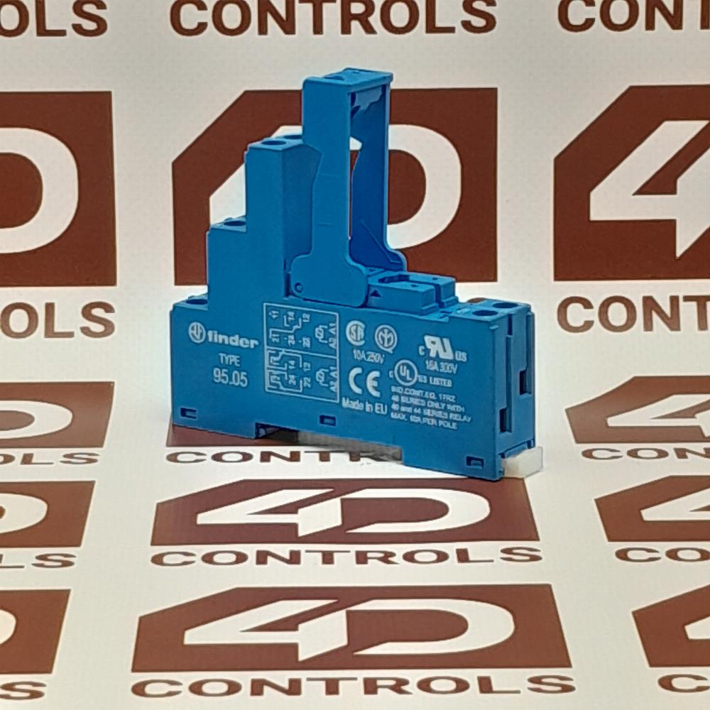 95.05 | Finder | Relay Socket, 8 Pin, 10A, 250V, 95 Series
