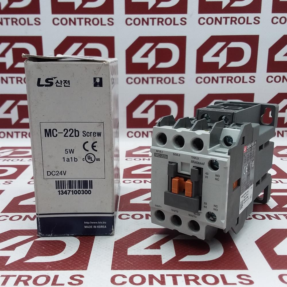 MC-22B-DC24V | Metasol | Contactor 3 Pole 22A 1 NO 1 NC