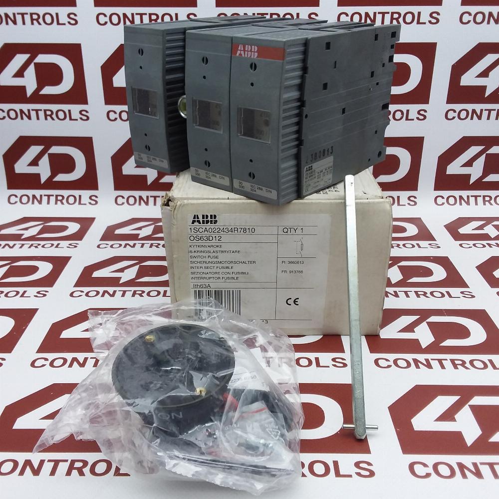 1SCA022434R7810 | ABB | Switch Fuse, 3 Pole, 690VAC, 63A, 4W