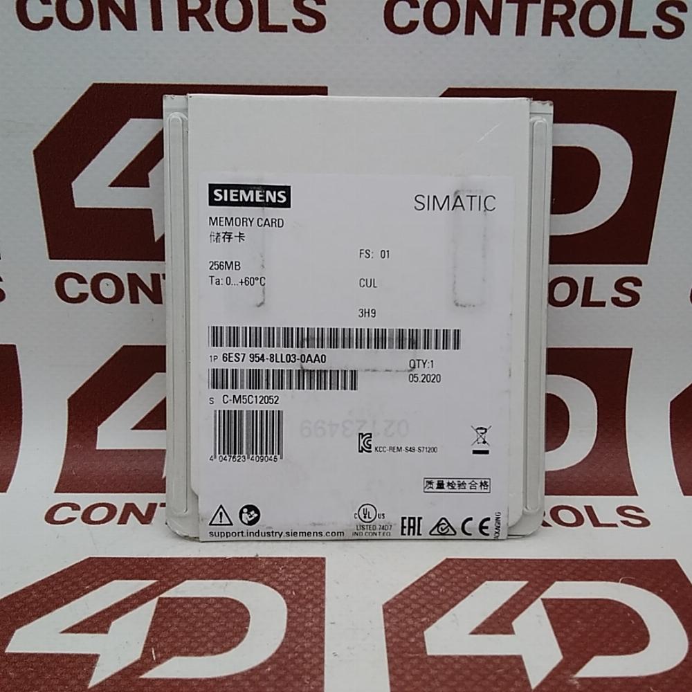 6ES7954-8LL03-0AA0 | Siemens | Simatic S7, Memory Card, 3.3V