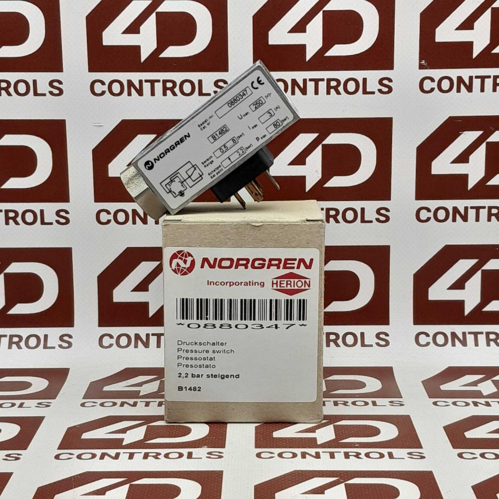 0880347 | Norgren | Pressure Switch, 240V, 3A, 80 Bar