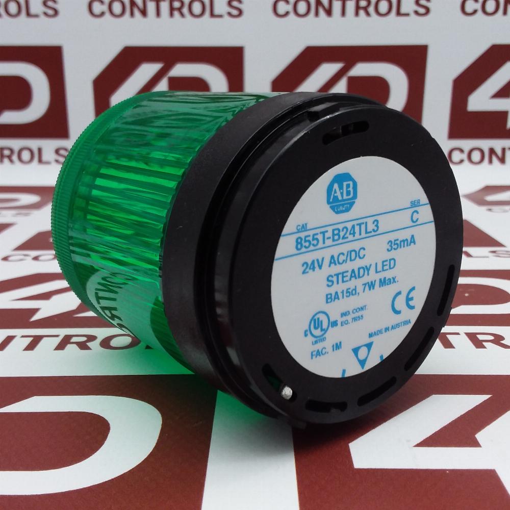 855T-B24TL3 | Allen Bradley | Stack Light, Green, 24VDC/AC
