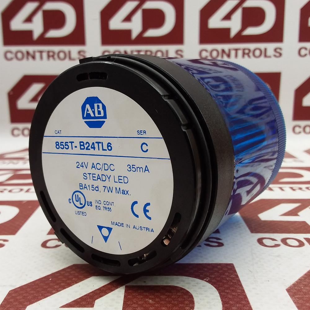 855T-B24TL6 | Allen Bradley | Stack Light, Blue, 24VAC/DC