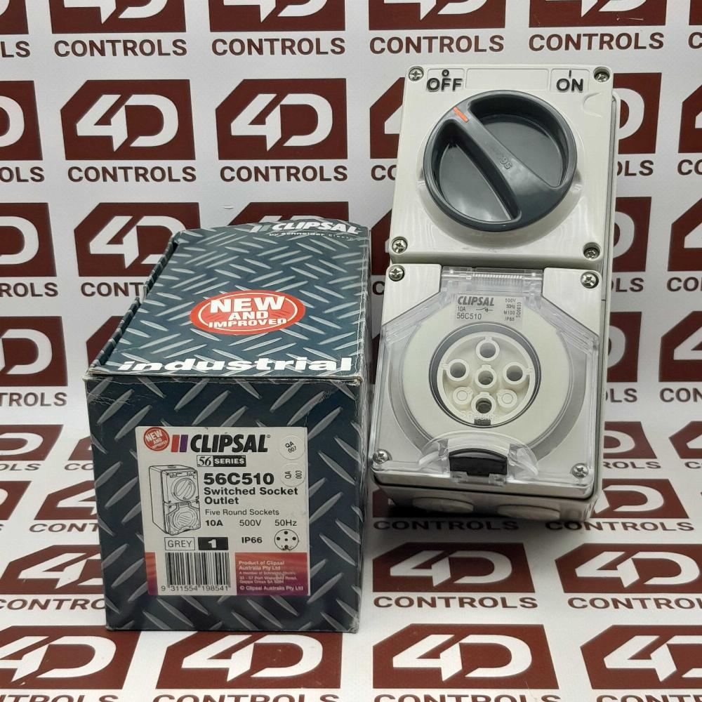 56C510 | Clipsal | Socket Outlet 500V 10A 5 Round Pin