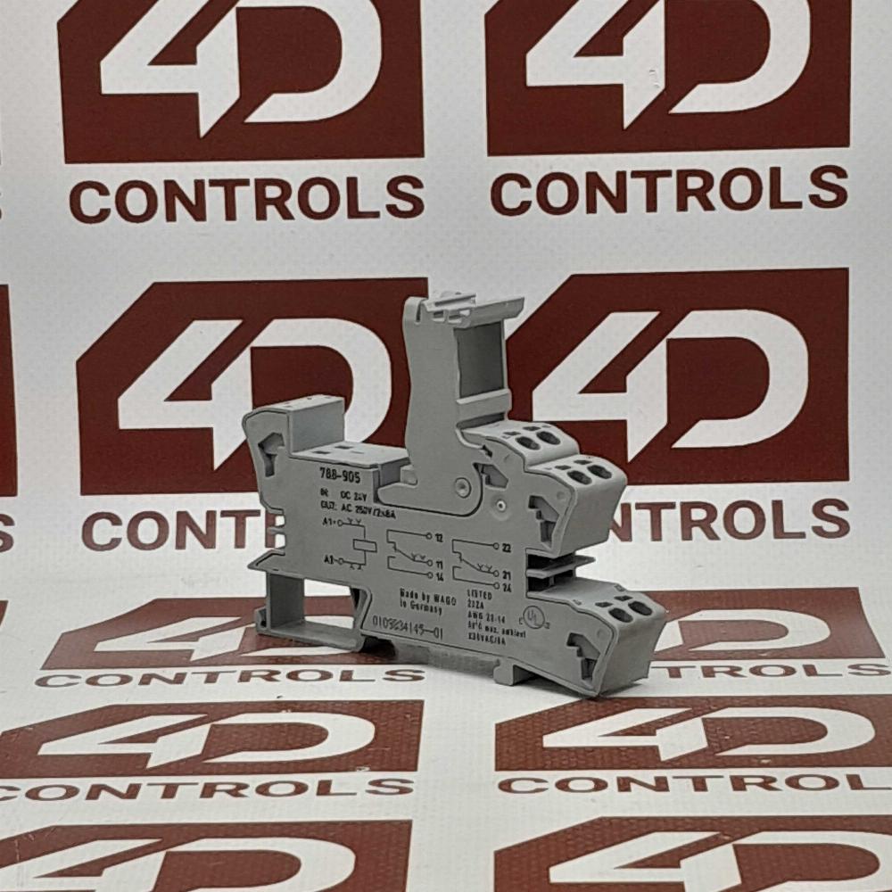 788-905 | WAGO | Relay Socket , 24VDC , 250VAC , 2 x 8A