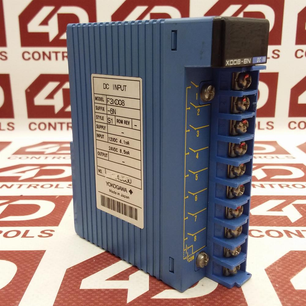 F3XD08-6N | Yokogawa | DC Input Module Sink/Source, 8 Points