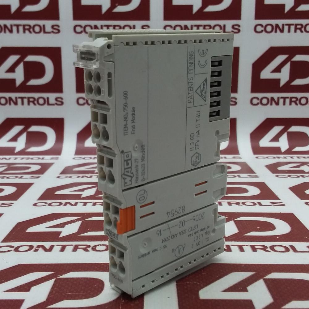 750-600 | WAGO | End Module, DIN Rail Mount, IP20