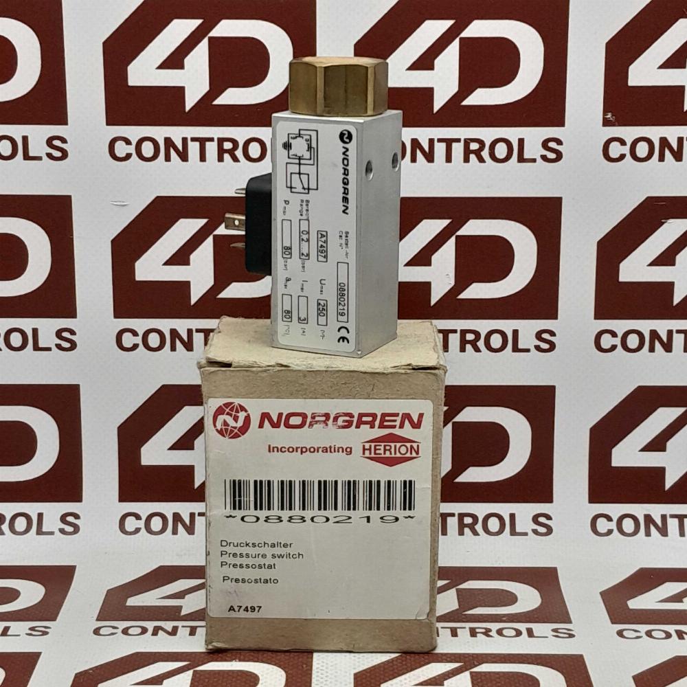 0880219 | Norgren | Pressure Switch 0.2 - 2 Bar 80 Bar Max