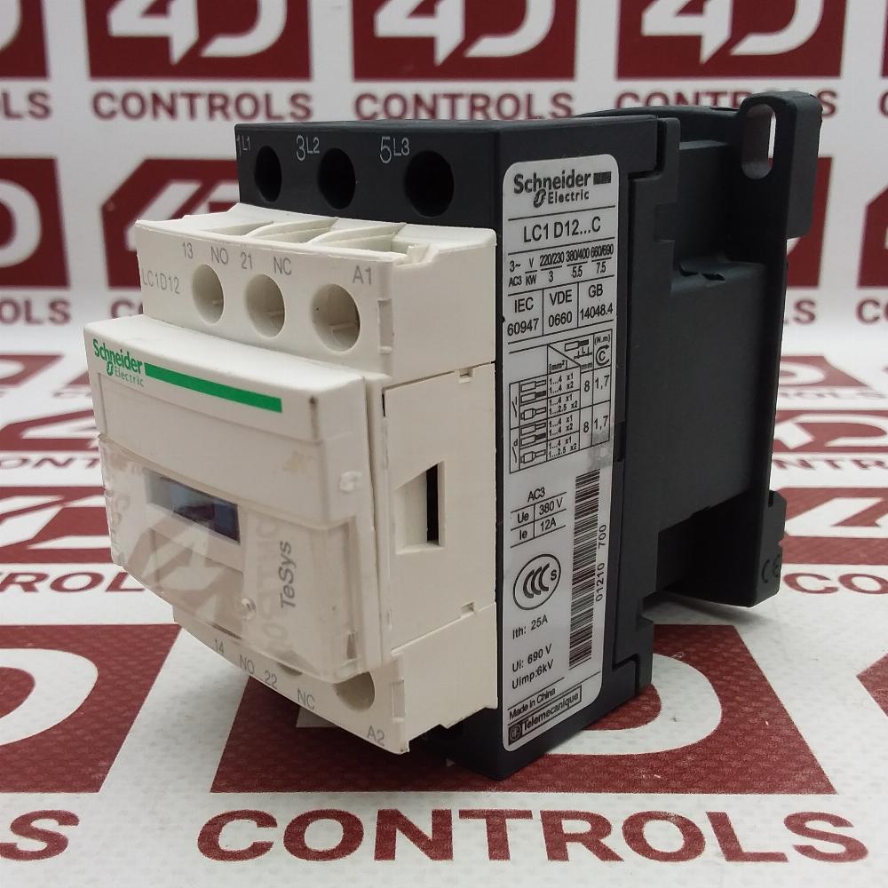LC1 D12 | Telemecanique | Contactor, 25A, 3 Pole, 690V
