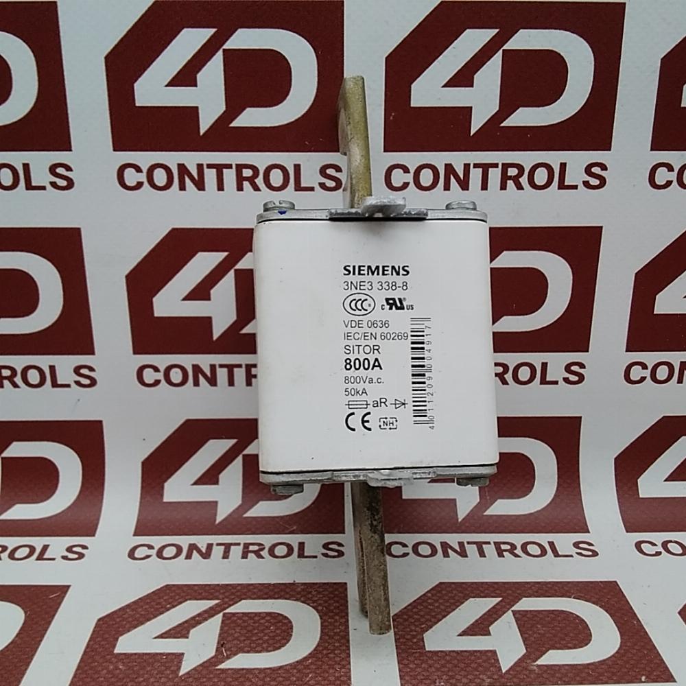3NE3 338-8 | Siemens | SITOR | Fuse Link, 800A, 800VAC, 50kA