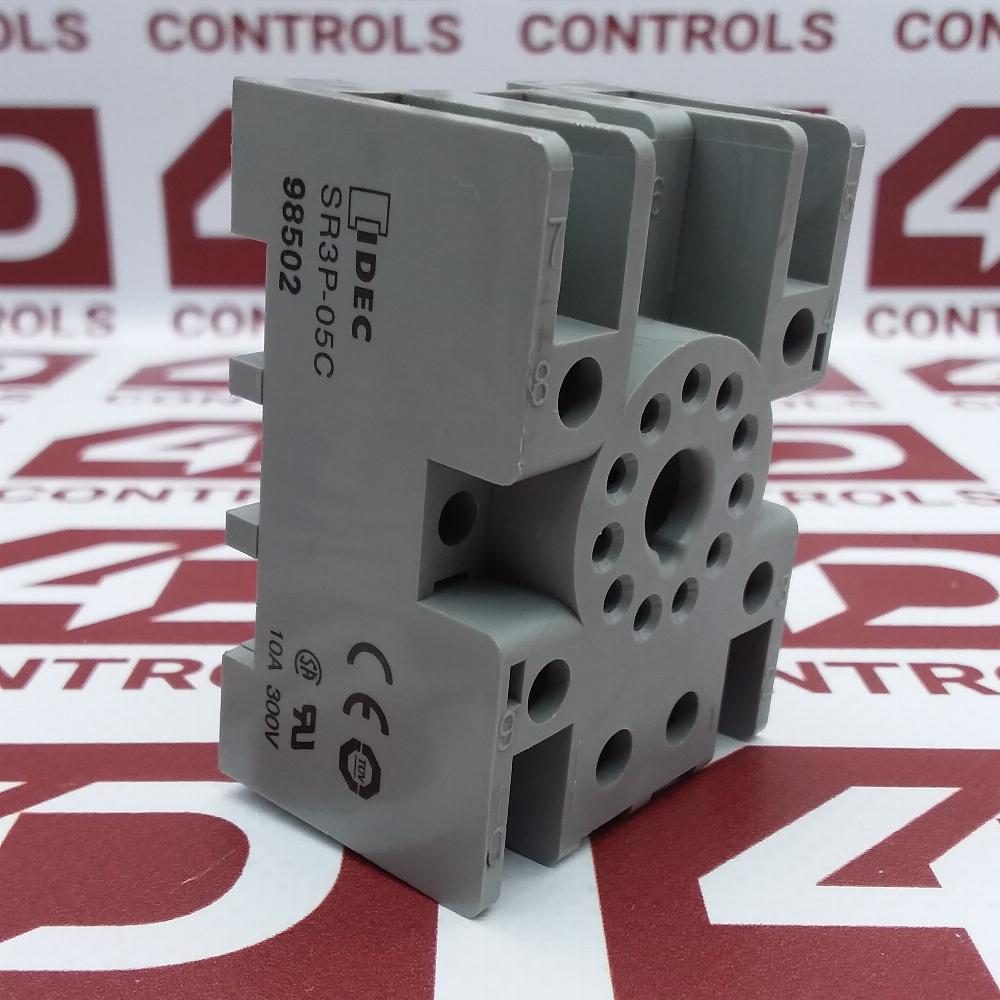 SR3P-05C | IDEC | Socket Relay, 3 Pole, 11 Pin, Din Mount