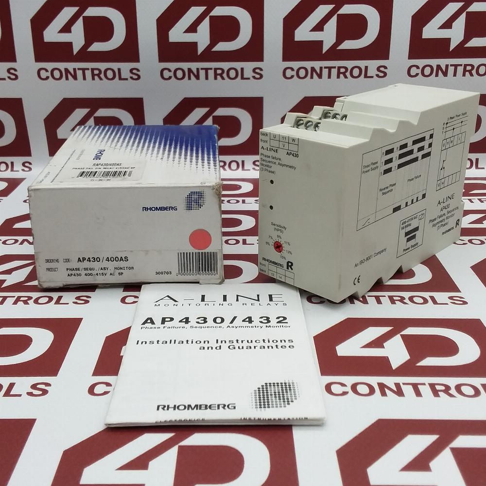 AP430 | Rhomberg | Asymmetry Relay, Phase Sequence/Failure