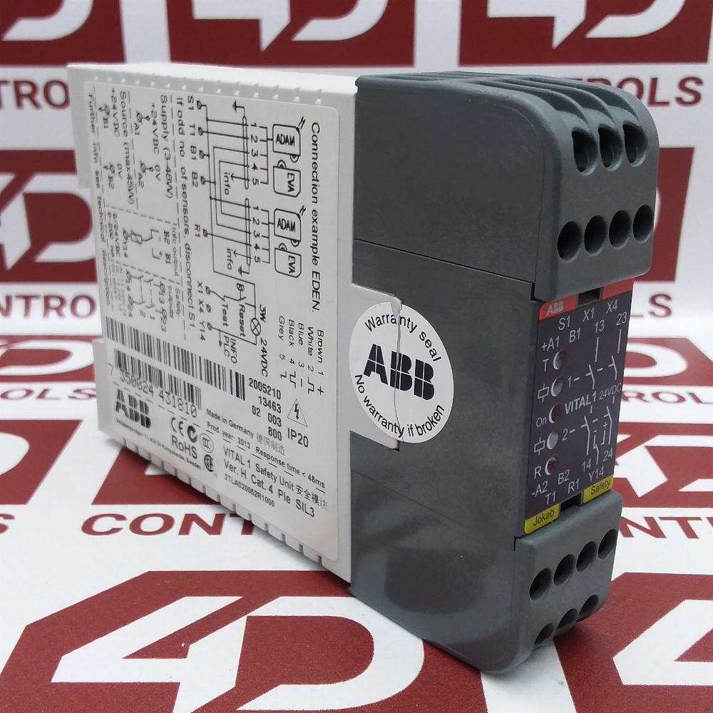 2TLA020052R1000 | ABB | Safety Relay Controller, 24VDC, 2NO