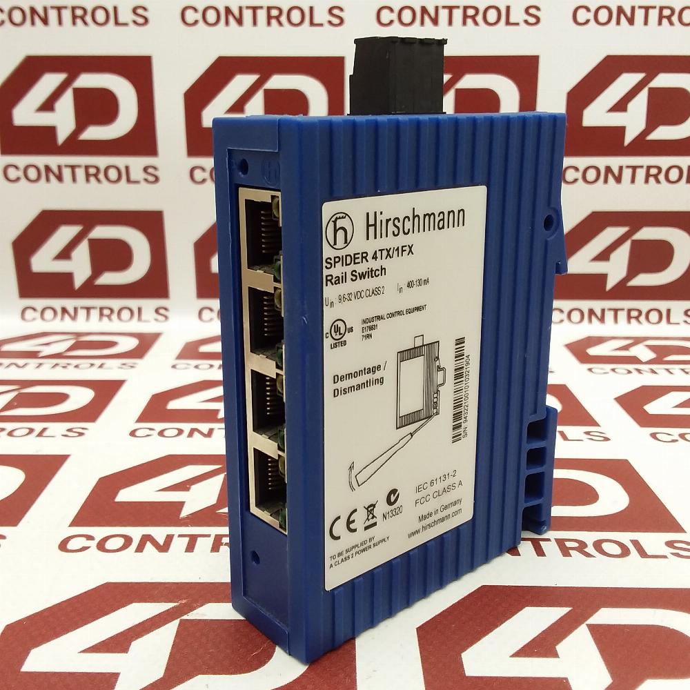 SPIDER 4TX/1FX | Hirschmann | Ethernet Switch, Rail Switch