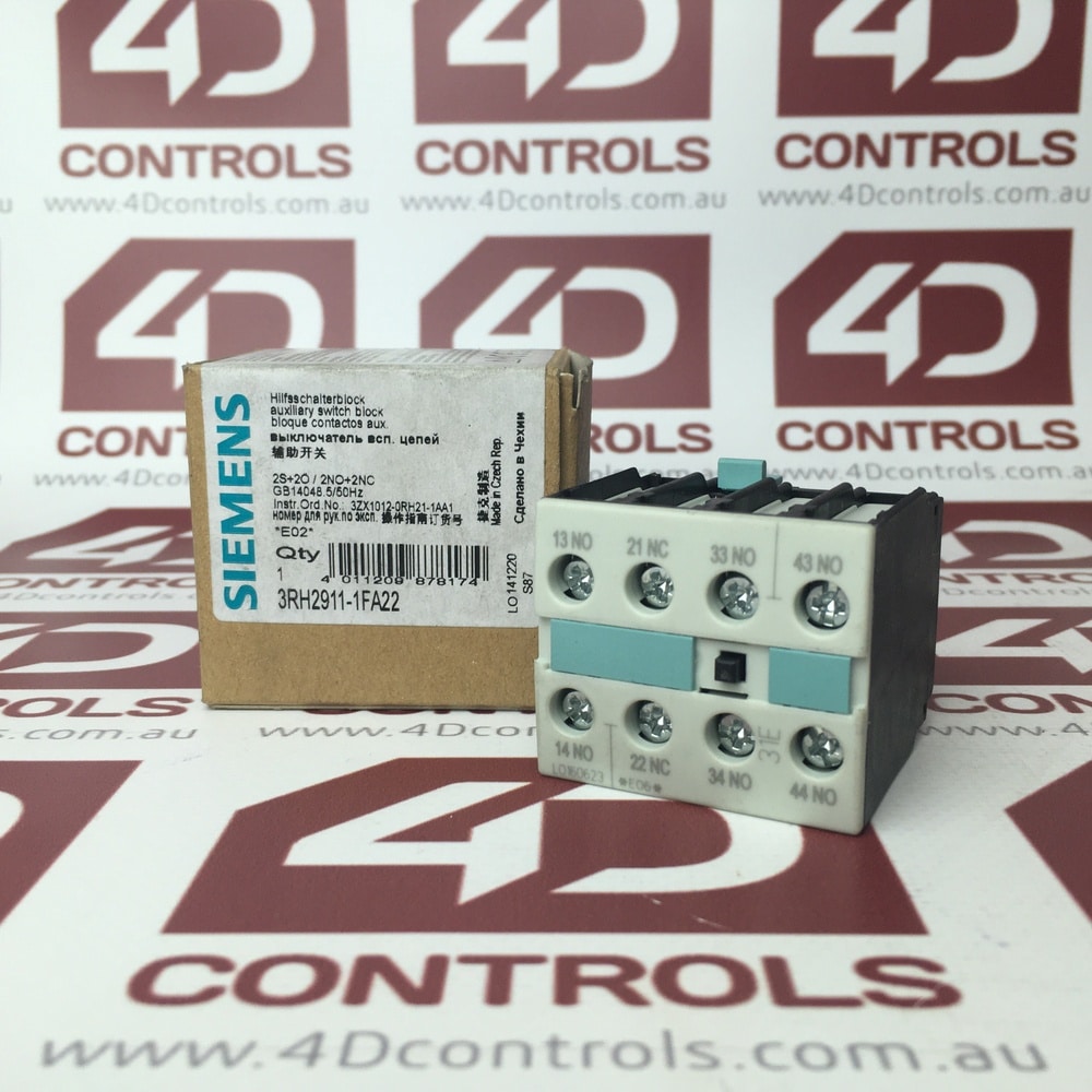 3RH2911-1FA22 | Siemens | Auxiliary Switch 2 N/O + 2 N/C